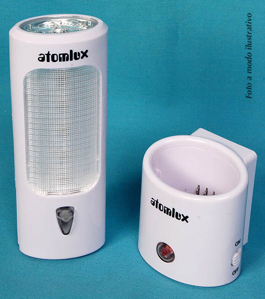 Luminaria Autonoma a Leds de Emergencia. ATOMLUX.