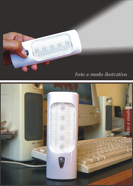 Luminaria Autonoma a Leds de Emergencia. ATOMLUX.